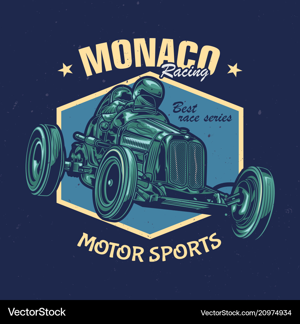 Vintage Hot Rod Poster Art Royalty Free Vector Image