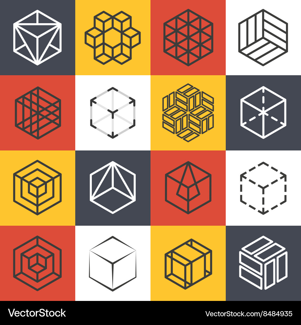 Architecture and interior studios or construction Vector Image