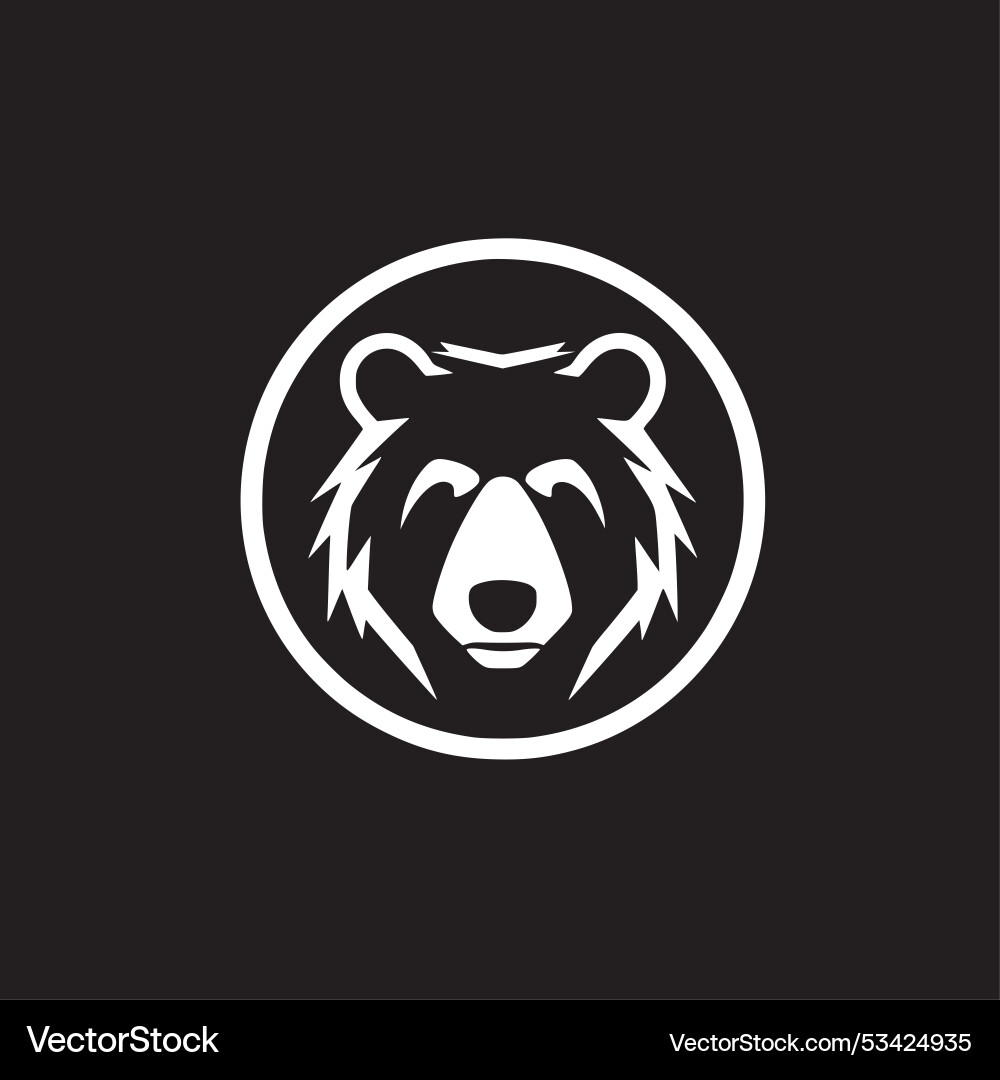 Bear - minimalist and simple silhouette Royalty Free Vector