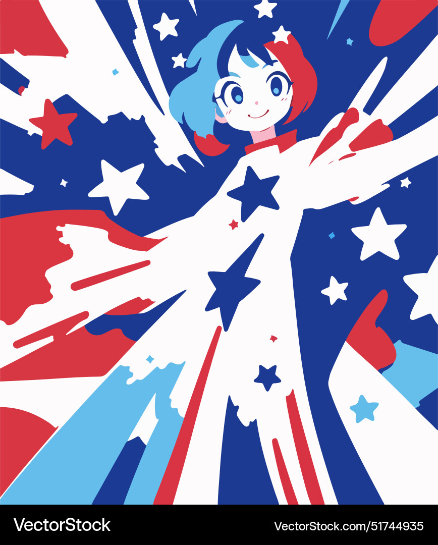 Bright character poster Royalty Free Vector Image