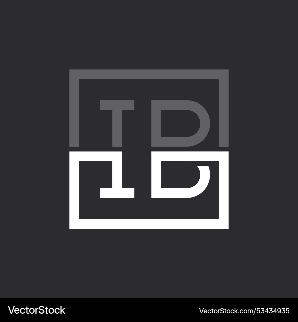 Creative modern minimalist ib letter logo design Vector Image