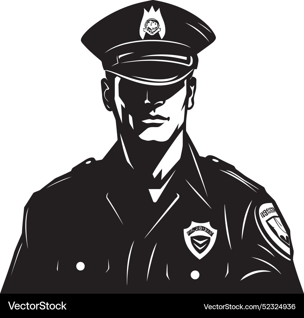 Cityscape enforcer stealthy noir law Royalty Free Vector