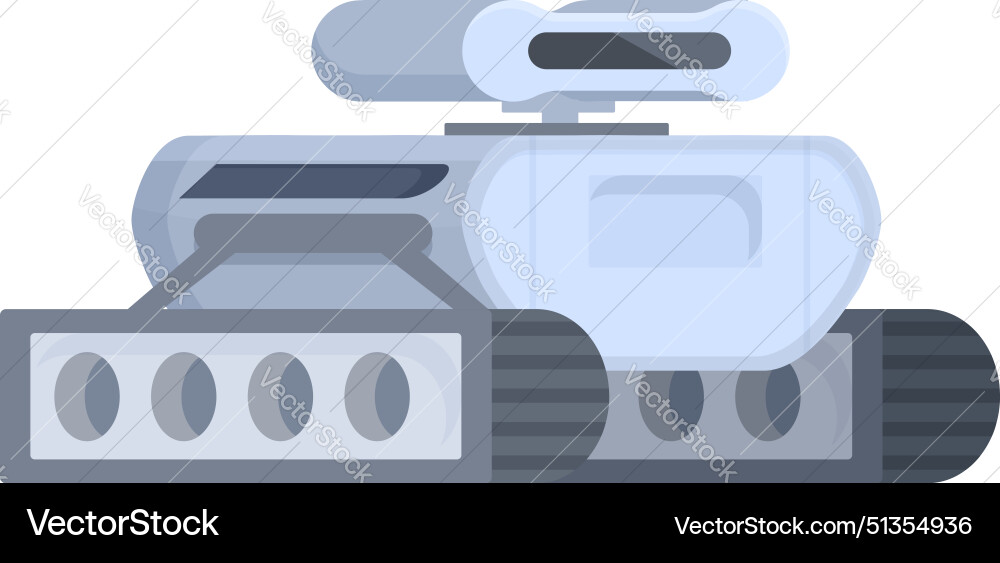 Flat design of a tank Royalty Free Vector Image