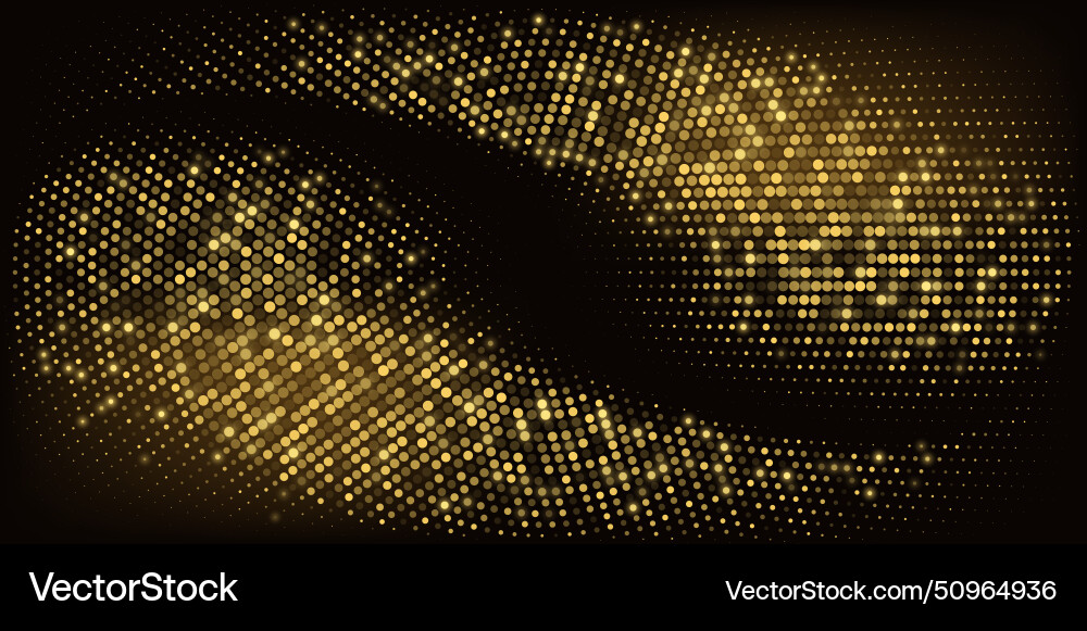 Gold glittering star dust Royalty Free Vector Image