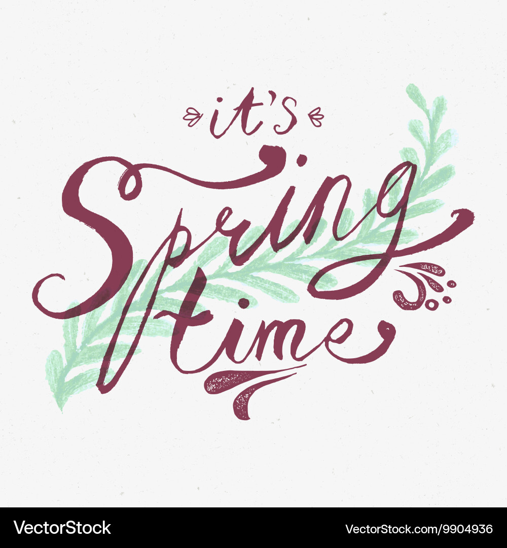 Its spring time banner Royalty Free Vector Image