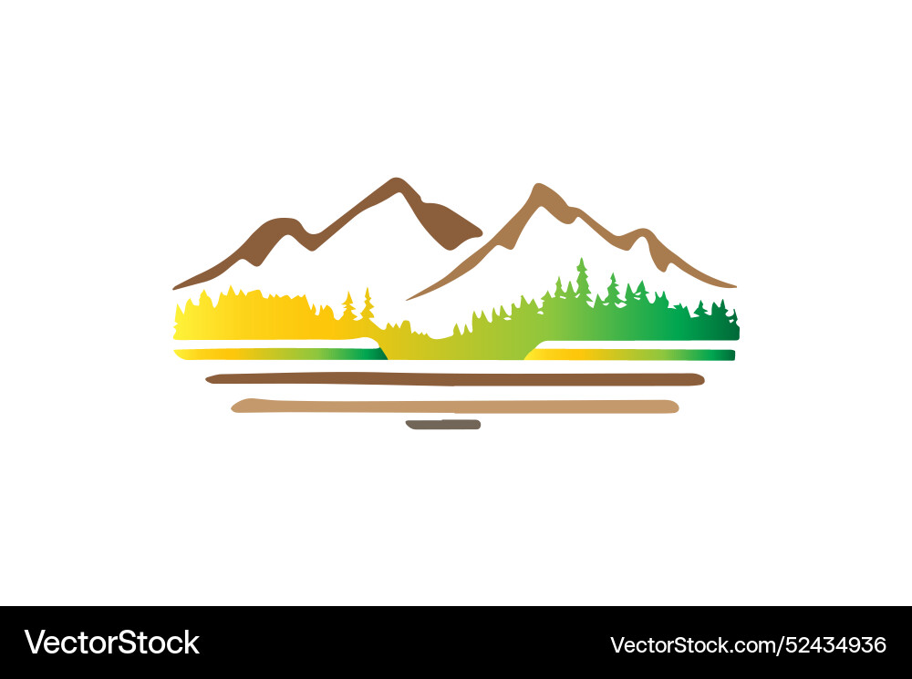 Landscape logo Royalty Free Vector Image - VectorStock