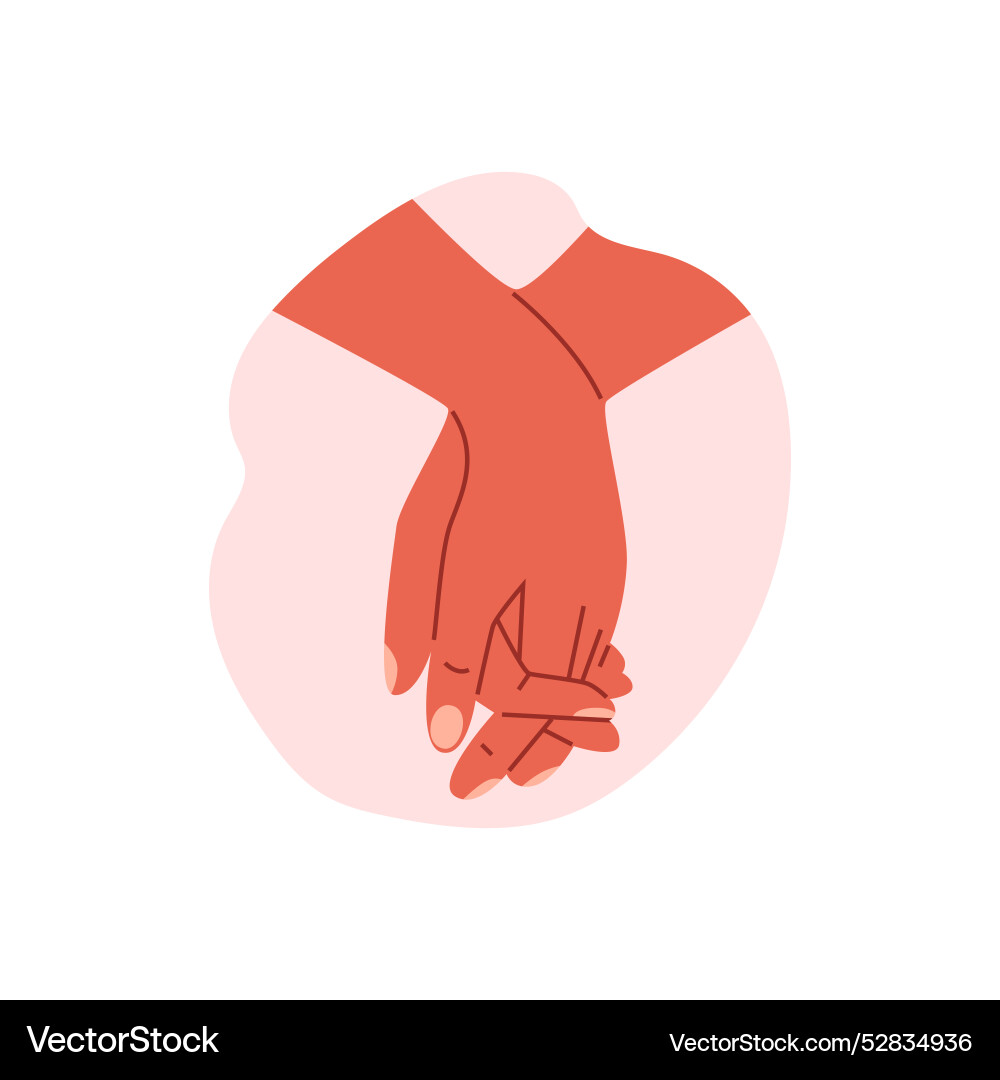 Romantic african couple hands holding hand shake Vector Image