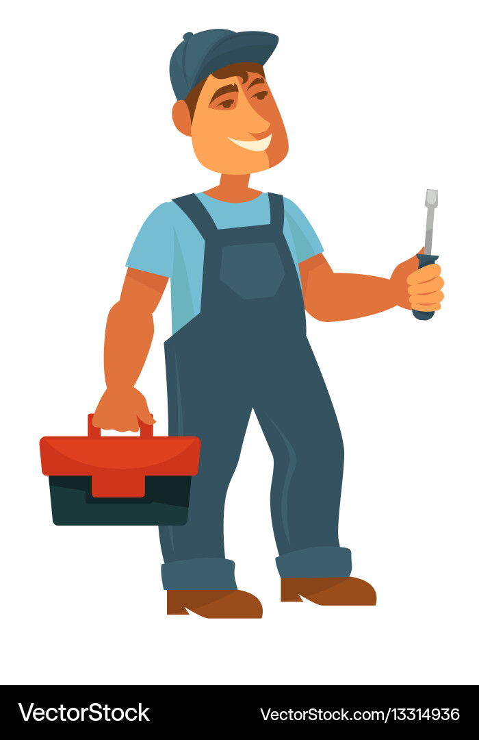 Technician with instrument cluster and screwdriver