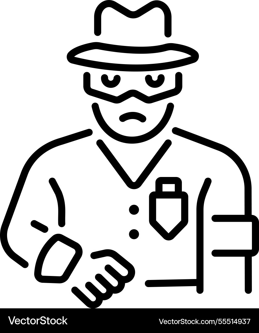 Criminal Royalty Free Vector Image - VectorStock