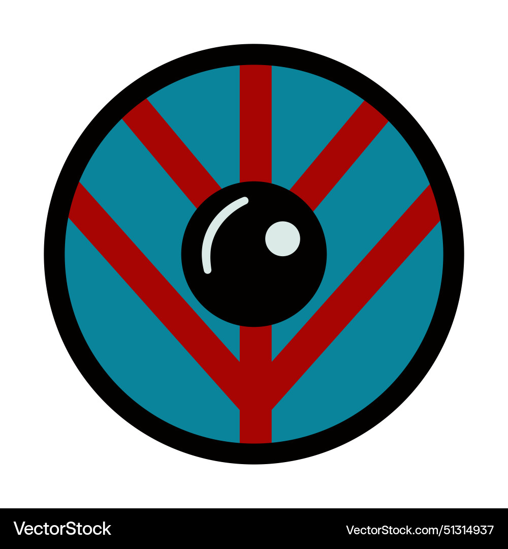 Viking shield Royalty Free Vector Image - VectorStock