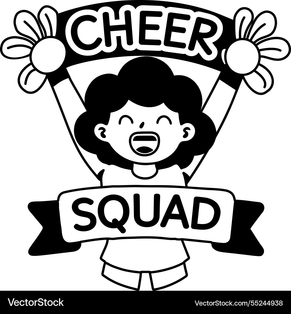 Cheer squad Royalty Free Vector Image - VectorStock