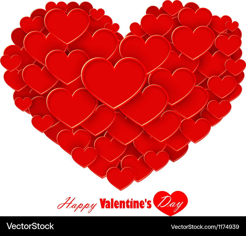Big heart Royalty Free Vector Image - VectorStock