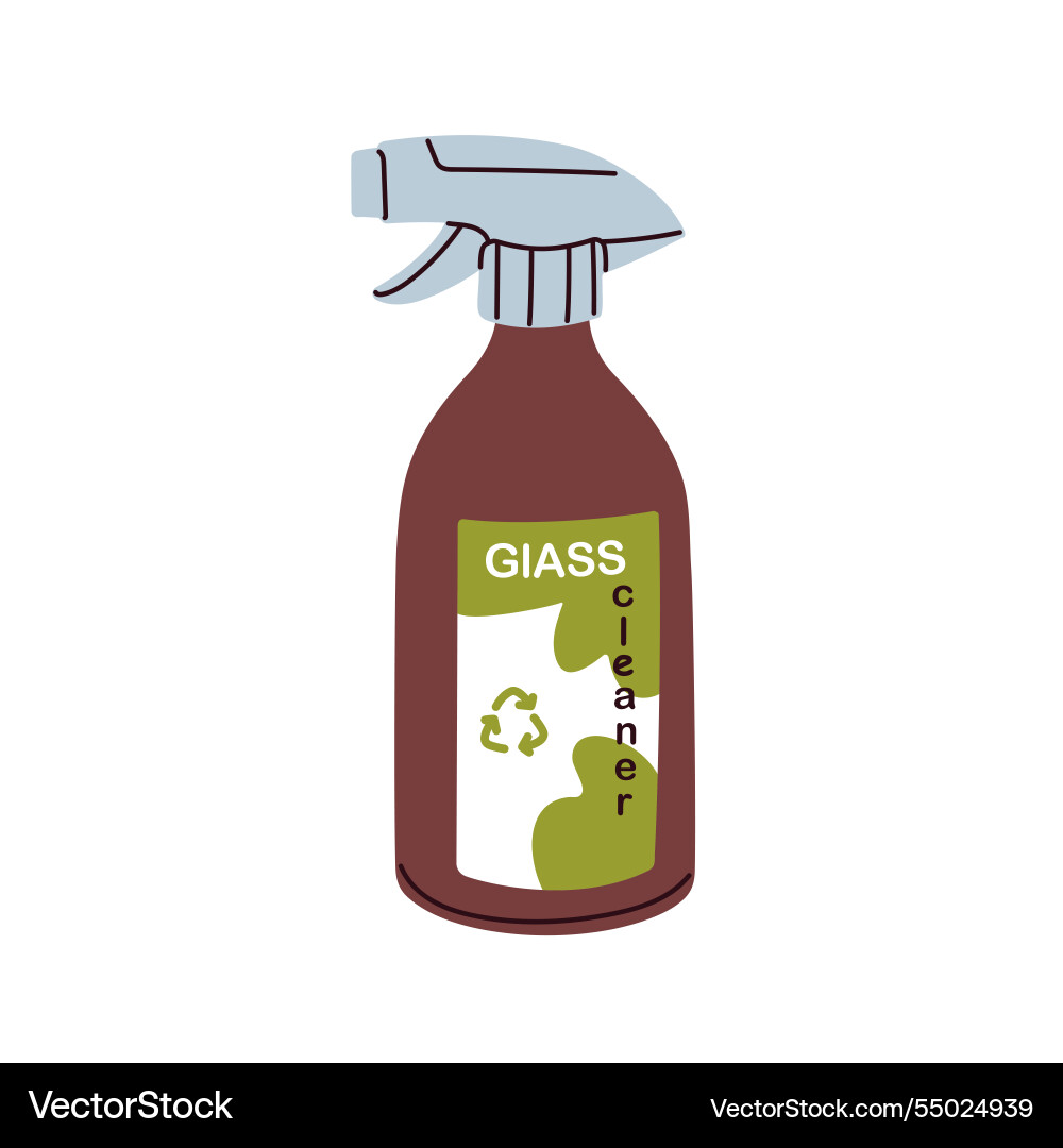 Eco-friendly cleaning product in spray bottle Vector Image
