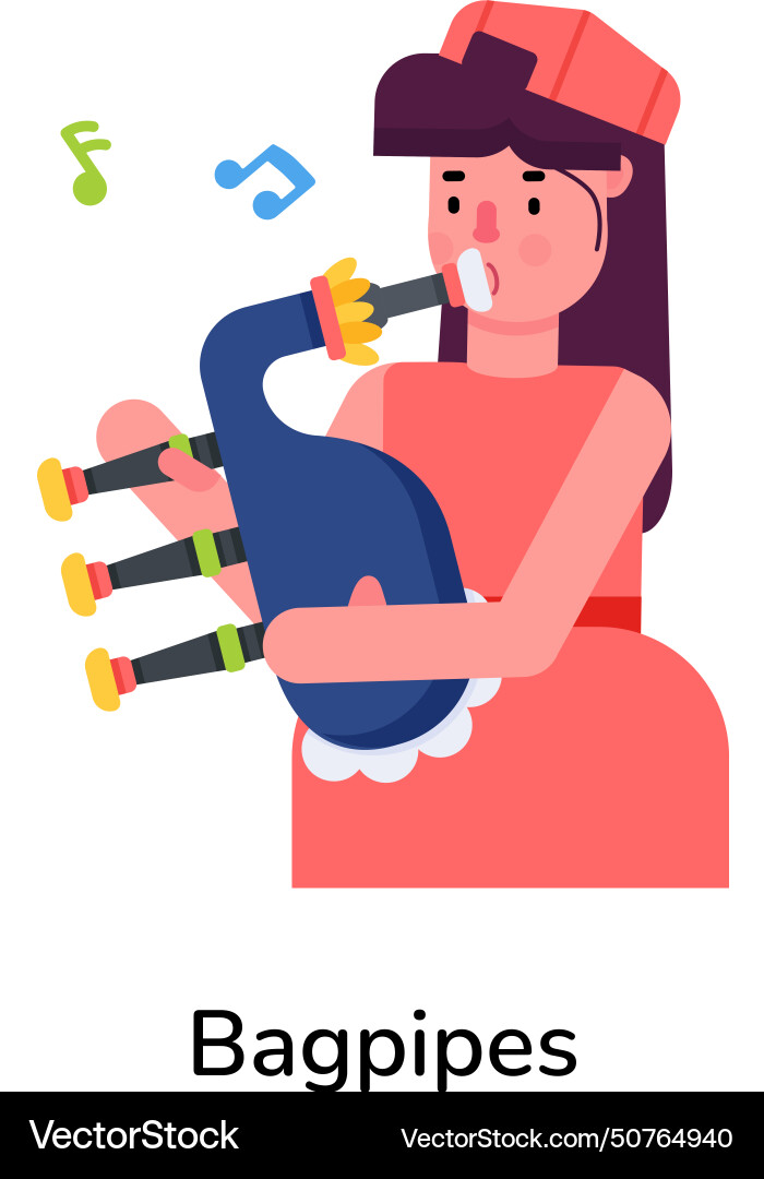 Bagpipes Royalty Free Vector Image - VectorStock