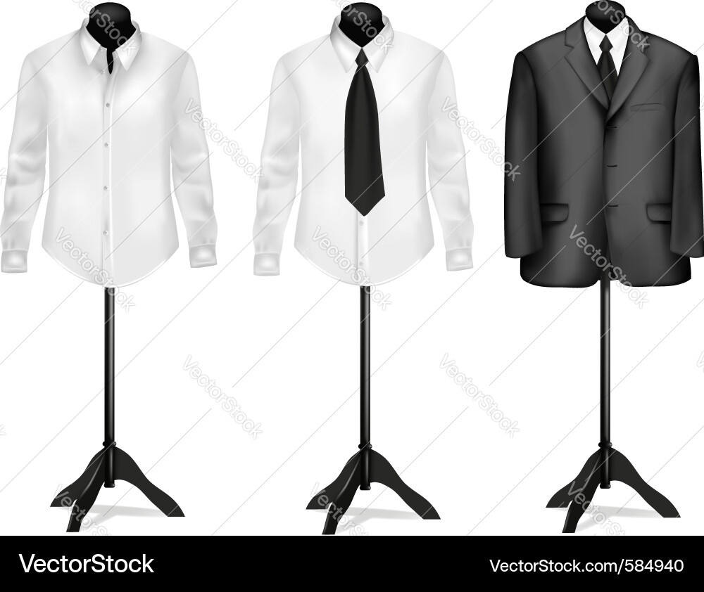 Black suit Royalty Free Vector Image - VectorStock