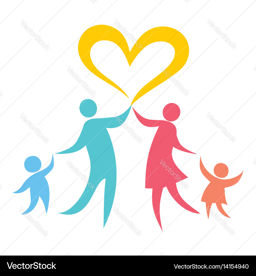 Christian Family Symbols Royalty Free Vector Image