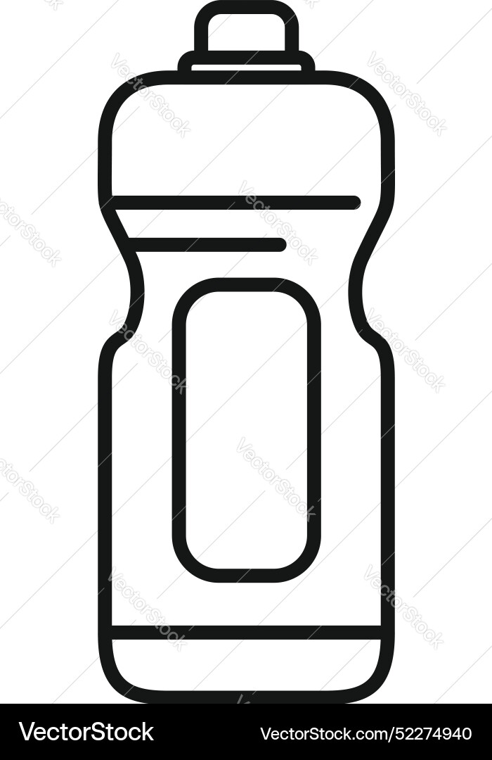 Cleaning bottle line icon showing Royalty Free Vector Image