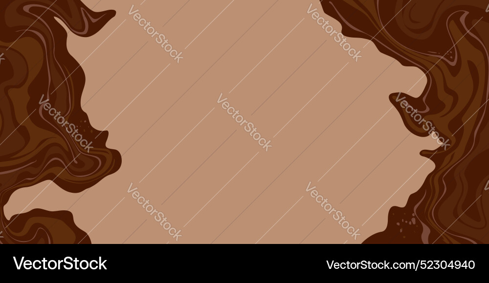 Coffee caramel or chocolate liquid texture Vector Image