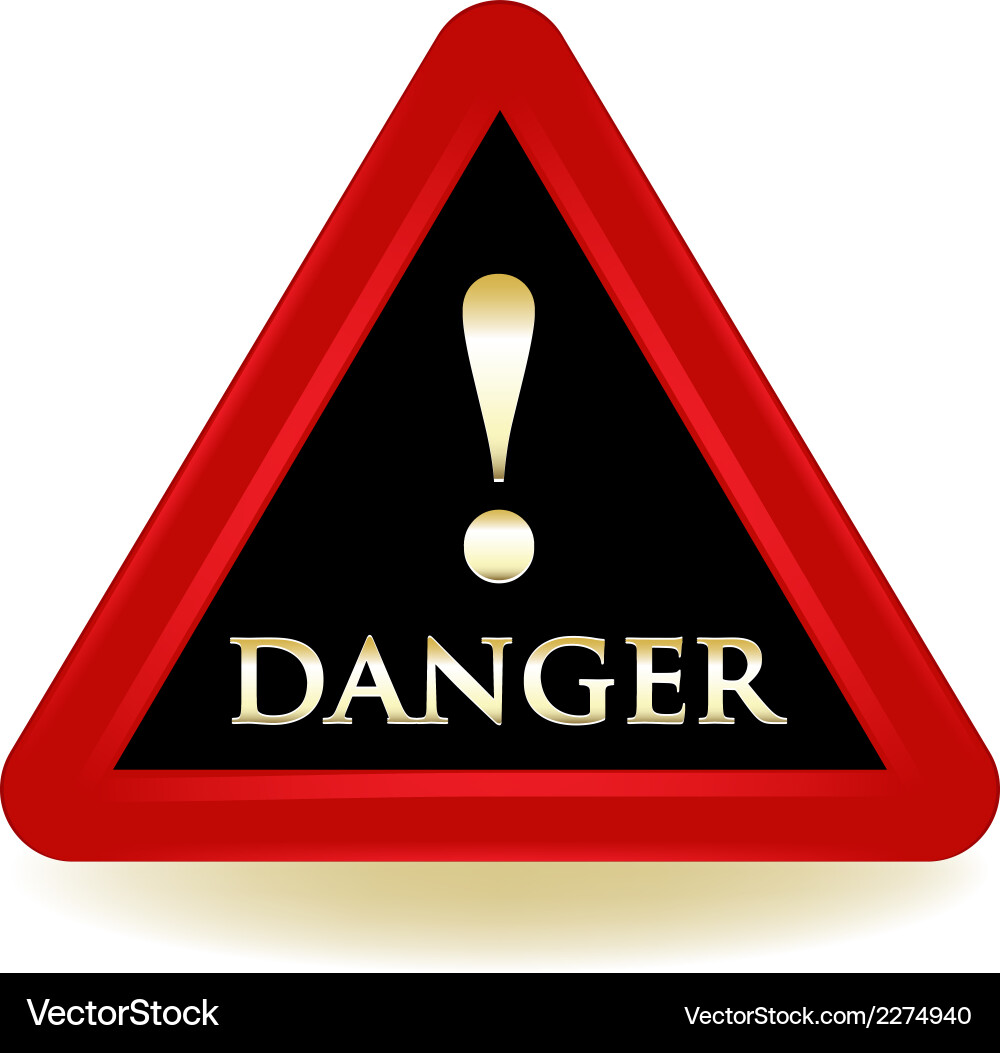 Danger warning sign Royalty Free Vector Image - VectorStock Danger warning sign Royalty Free Vector Image - VectorStock