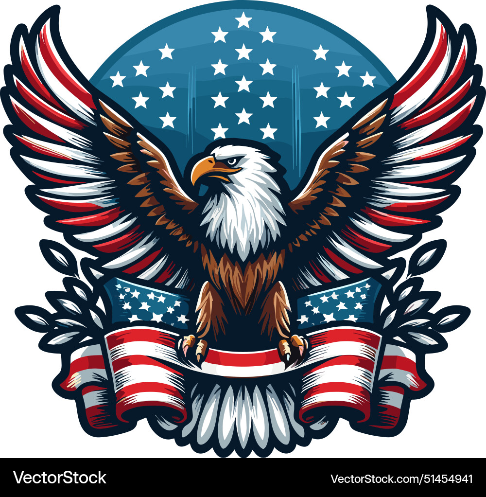 American eagle design with bald eagle like that Vector Image