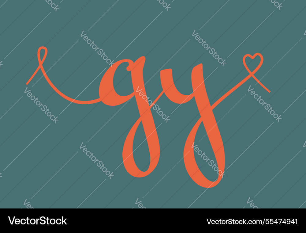Gy initial wedding monogram calligraphy hand Vector Image