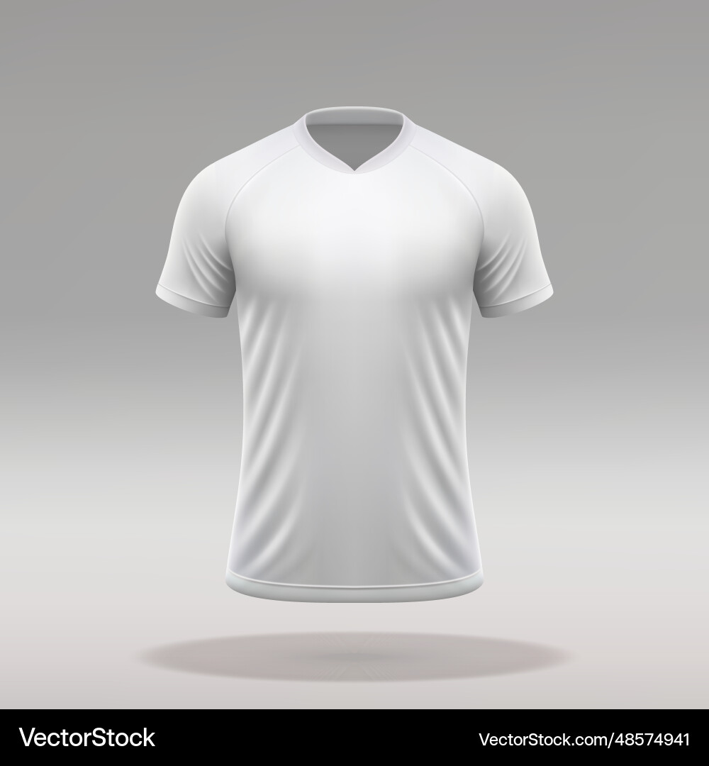 Plain Soccer Jersey Template Royalty Free Vector Image