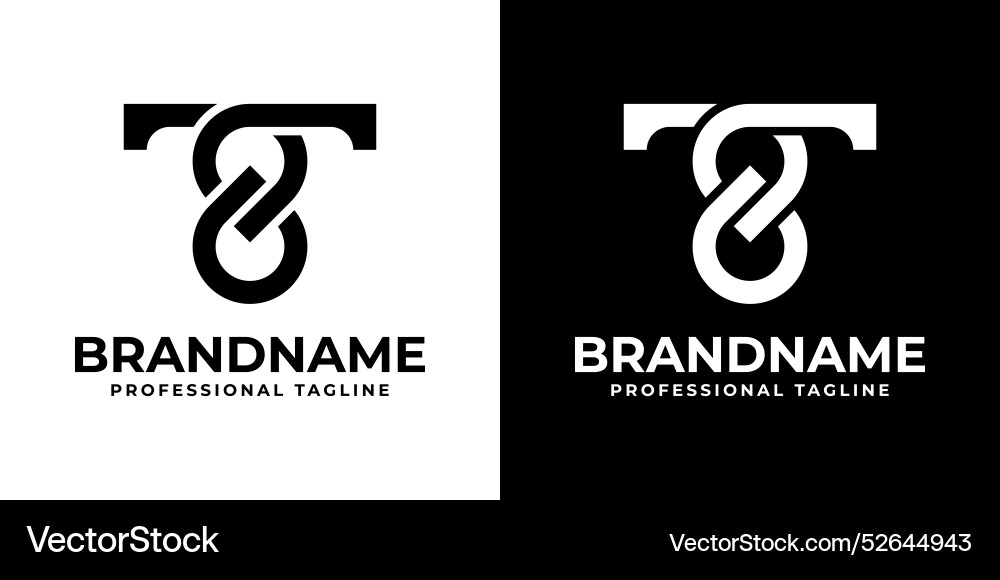 Letter t infinity logo suitable for any business Vector Image