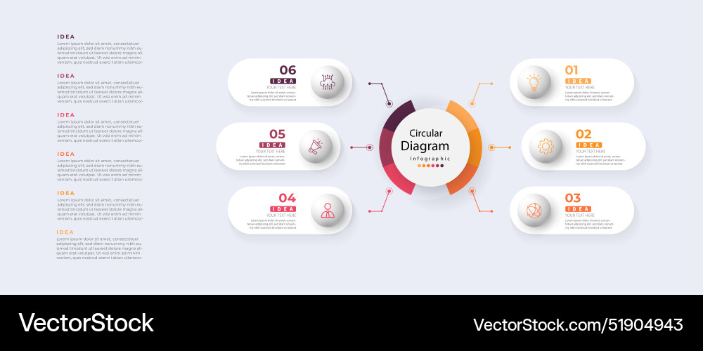 Modern infographic design template Royalty Free Vector Image