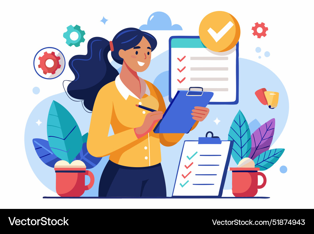 Task management and personal growth Royalty Free Vector