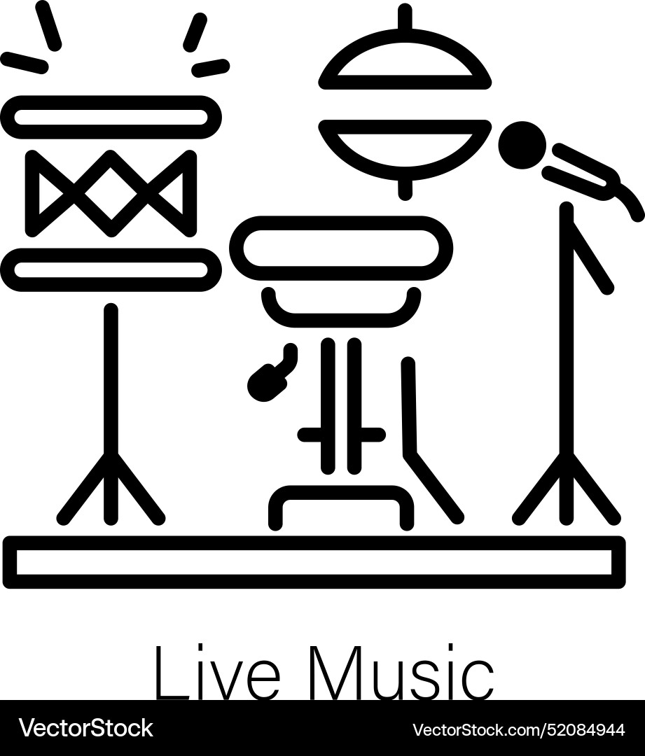 Live music Royalty Free Vector Image - VectorStock