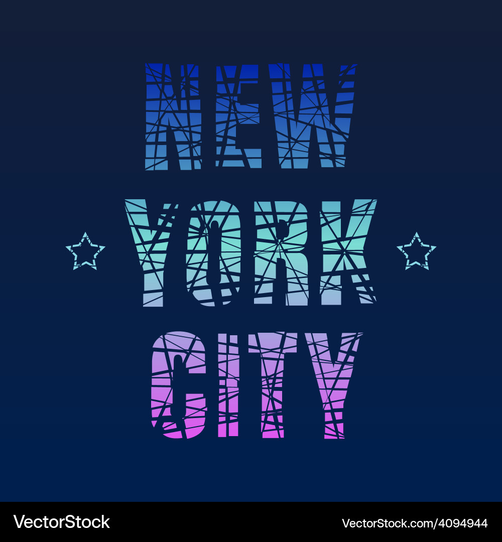 New york Royalty Free Vector Image - VectorStock