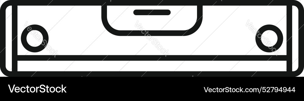 Spirit level tool showing balance for measuring Vector Image