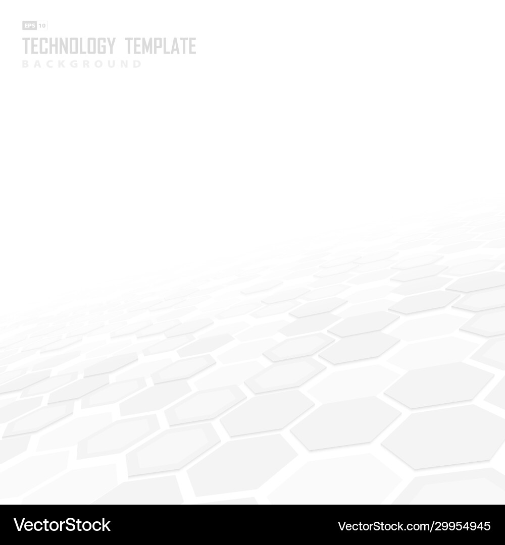 Abstract technology hexagonal pattern design Vector Image