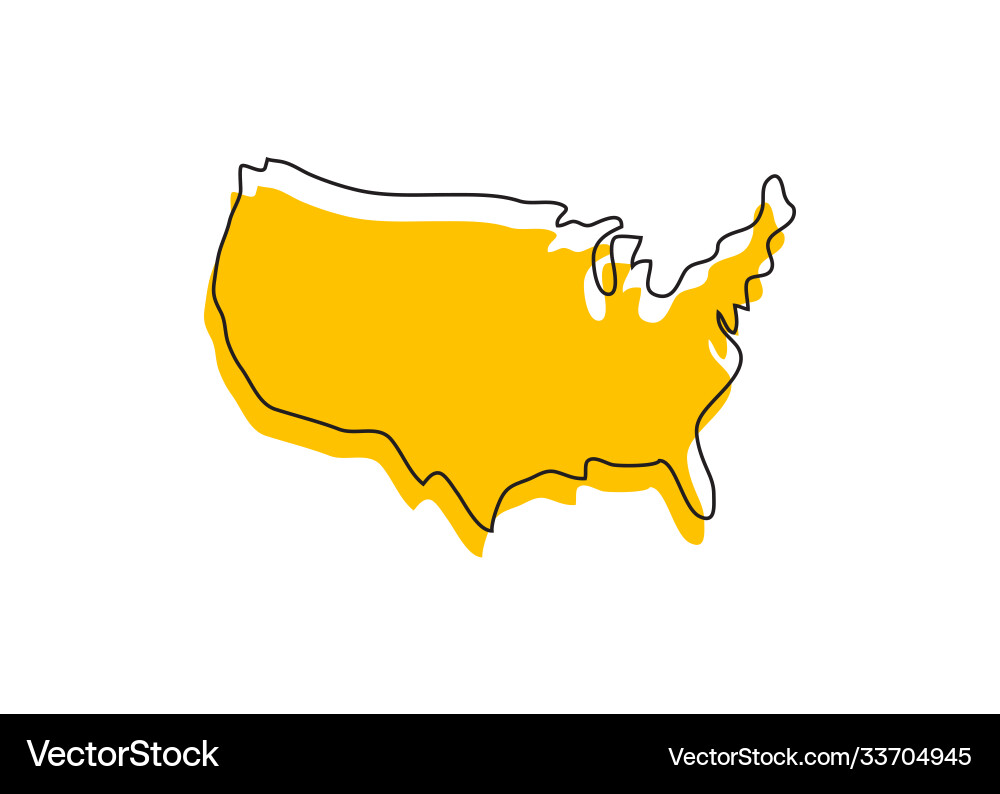 America map icon logo template design Royalty Free Vector