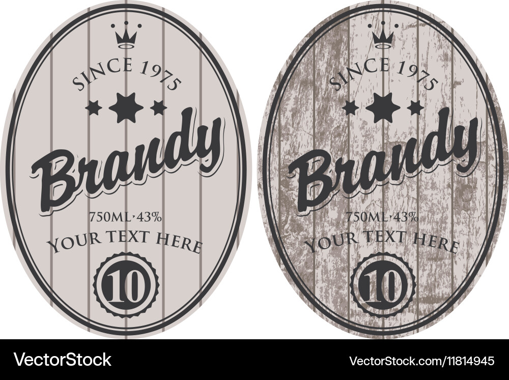 Brandy labels Royalty Free Vector Image - VectorStock Brandy labels Royalty Free Vector Image - VectorStock