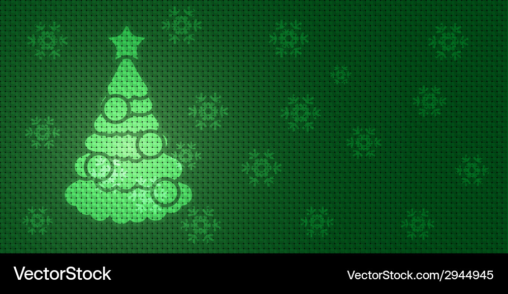 Christmas Tree Snowflake Background Royalty Free Vector