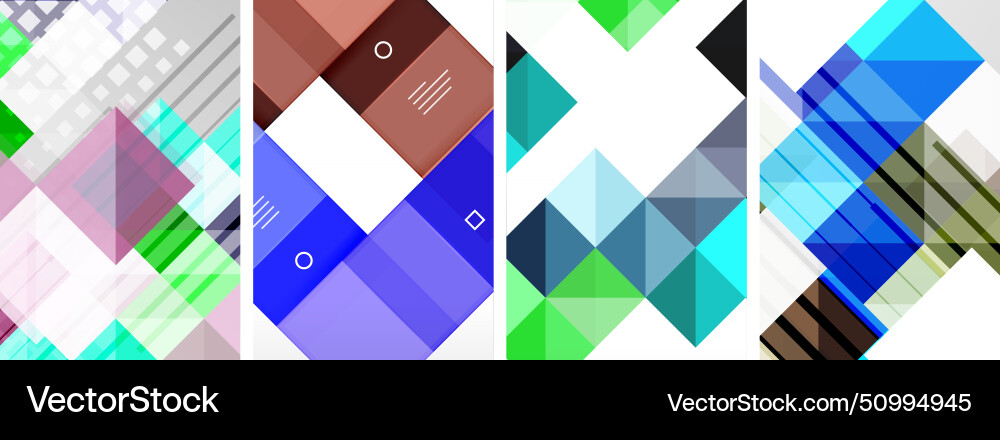 Colorful squares form creative textile art – Royalty-Free Vector ...