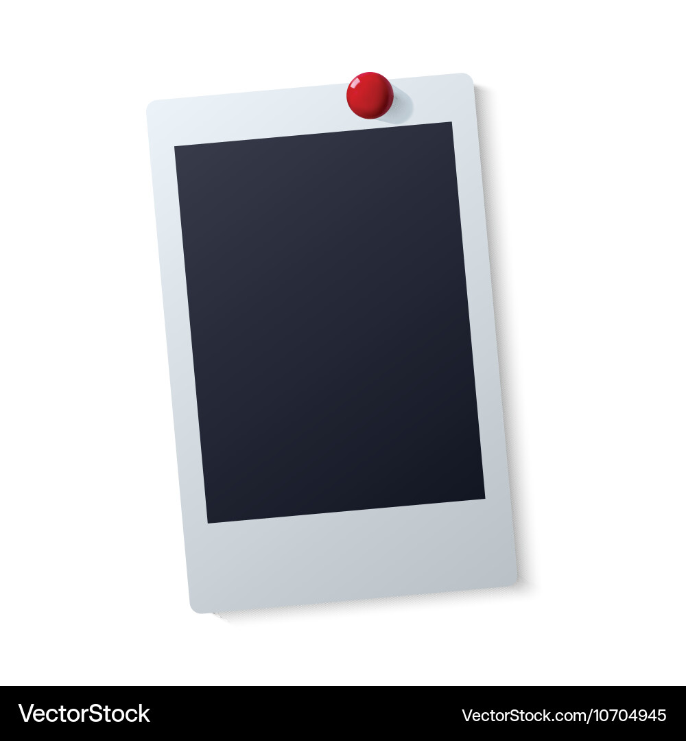 Polaroid frame isolated Royalty Free Vector Image
