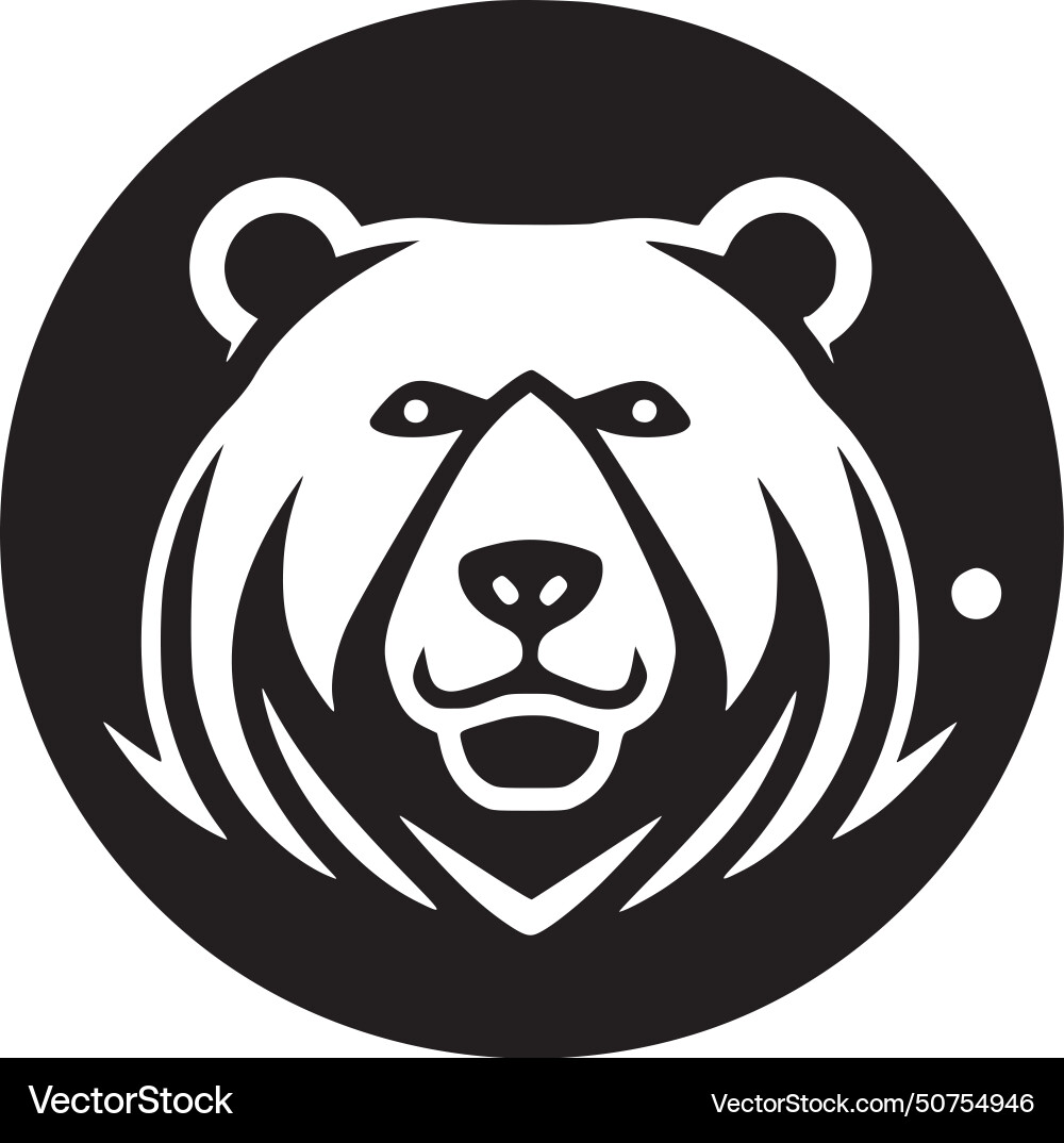 Bear - minimalist and simple silhouette Royalty Free Vector