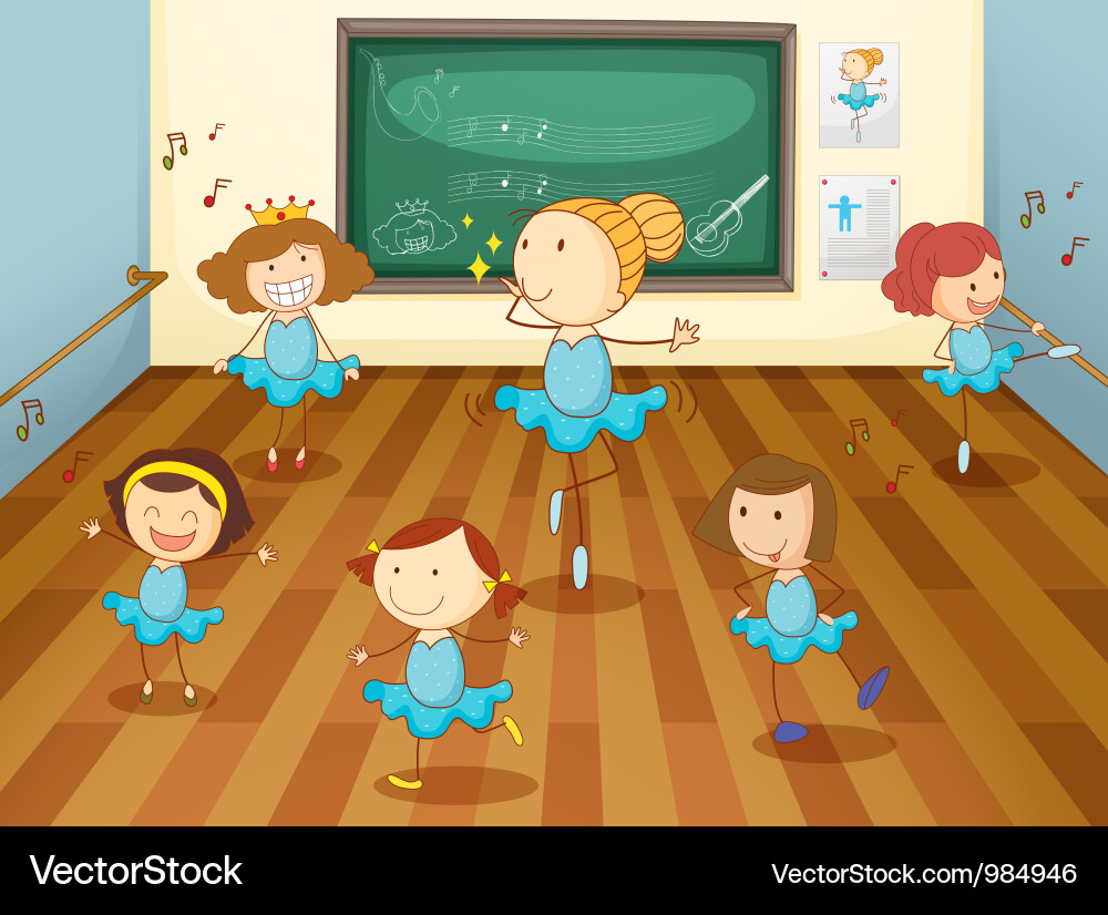 Dancing class Royalty Free Vector Image - VectorStock
