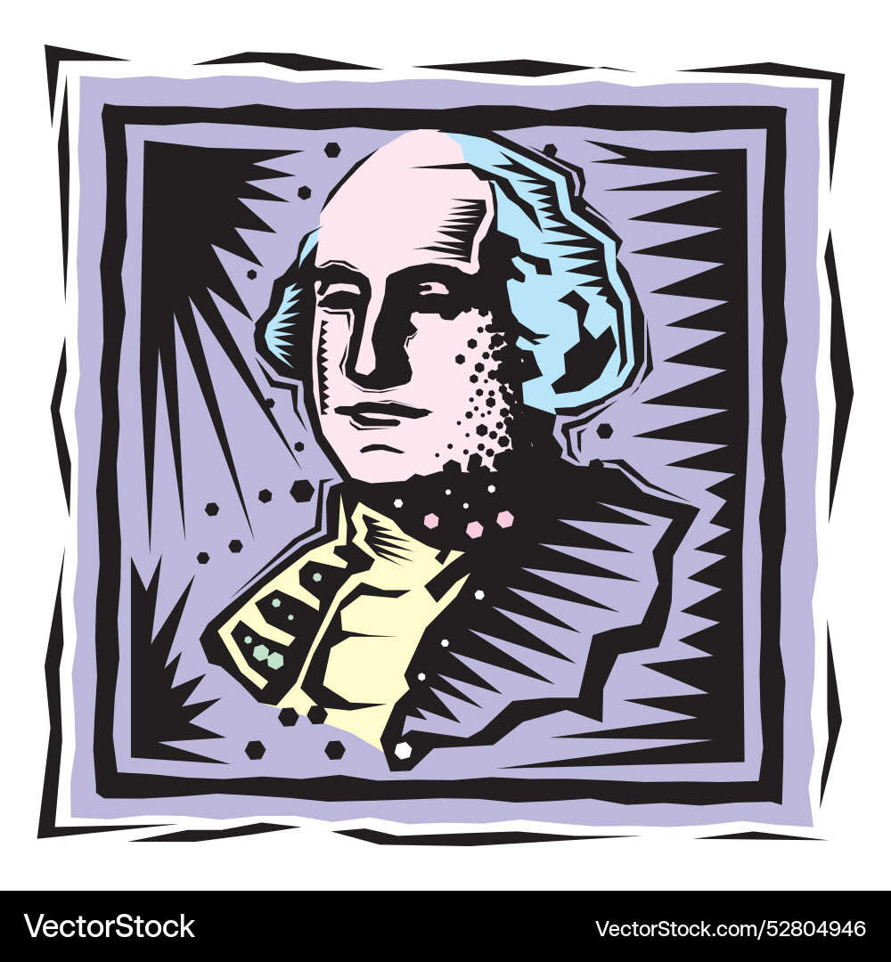 George washington the first president Royalty Free Vector