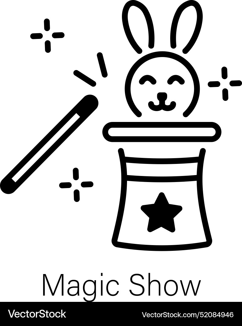Magic show Royalty Free Vector Image - VectorStock