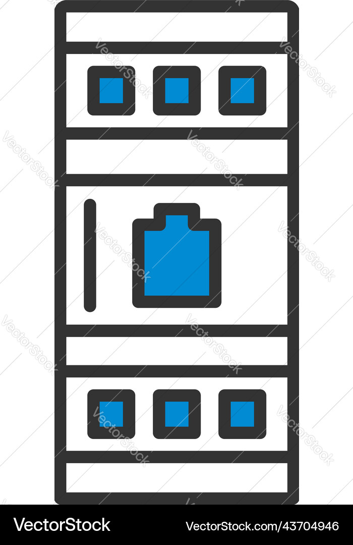 Server rack icon Royalty Free Vector Image - VectorStock