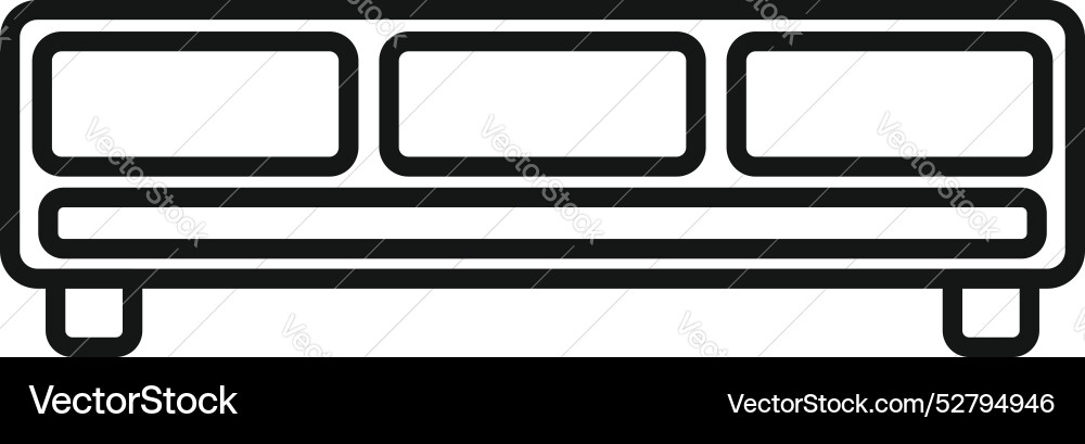 Simple modern sofa representing comfortable living