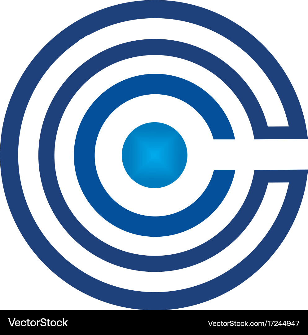 Abstract c letter Royalty Free Vector Image - VectorStock