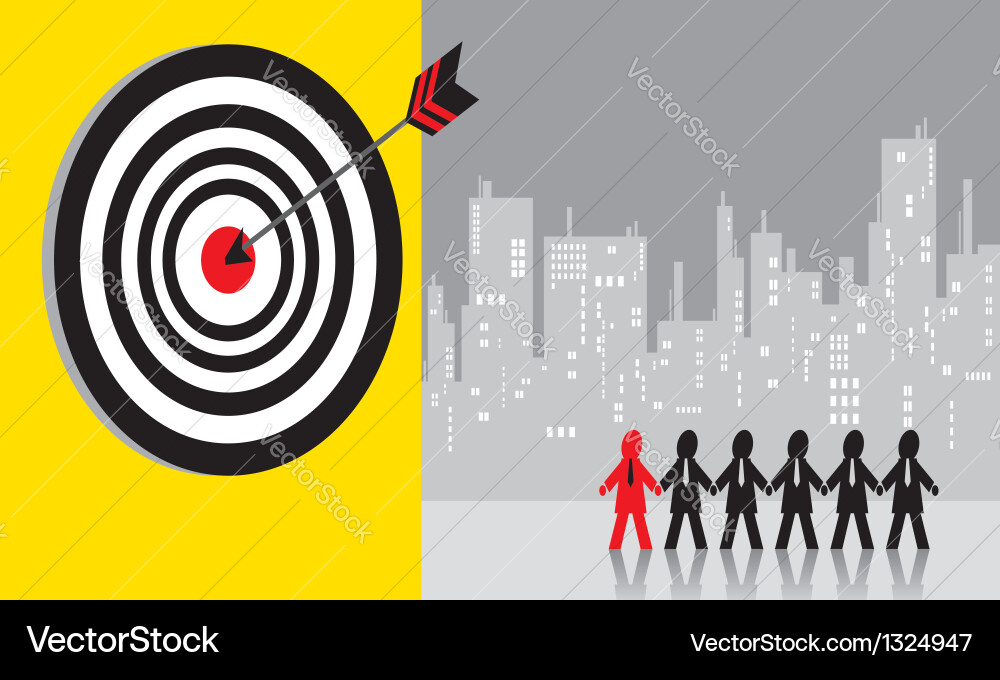 Business Targets and Goals Royalty Free Vector Image