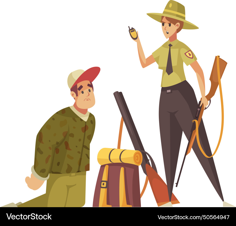 Forest ranger Royalty Free Vector Image - VectorStock