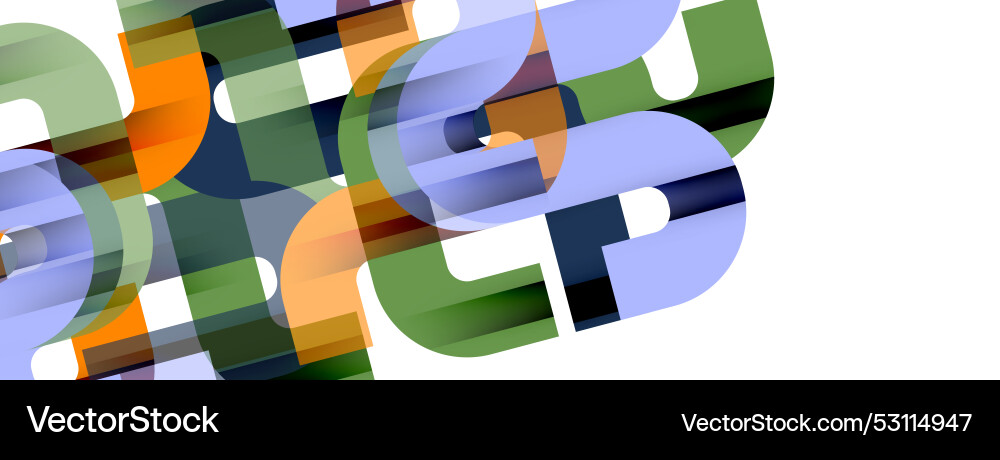 Lines abstract letter style design background Vector Image