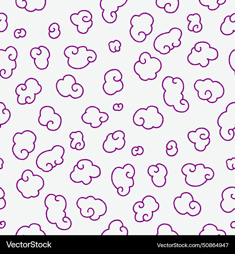 Outline dust hand drawn seamless pattern print Vector Image