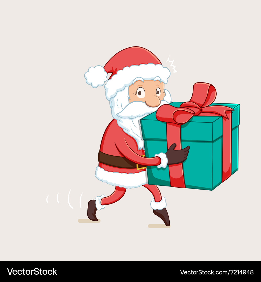 Sneaky santa path Royalty Free Vector Image - VectorStock